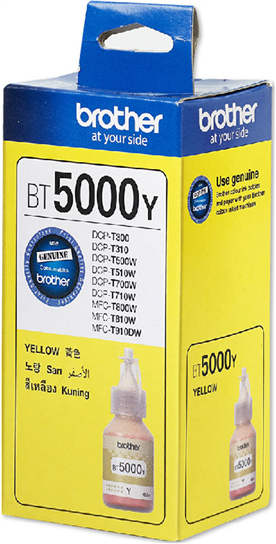 Brother BT5000Y Yellow Ink – for DCPT310, DCPT500W, DCPT510W, DCPT710W ...